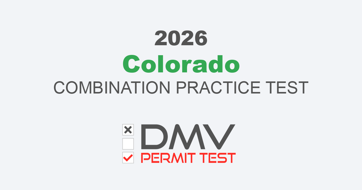 FREE Colorado Combination Practice Test (2026) - CO CDL Test