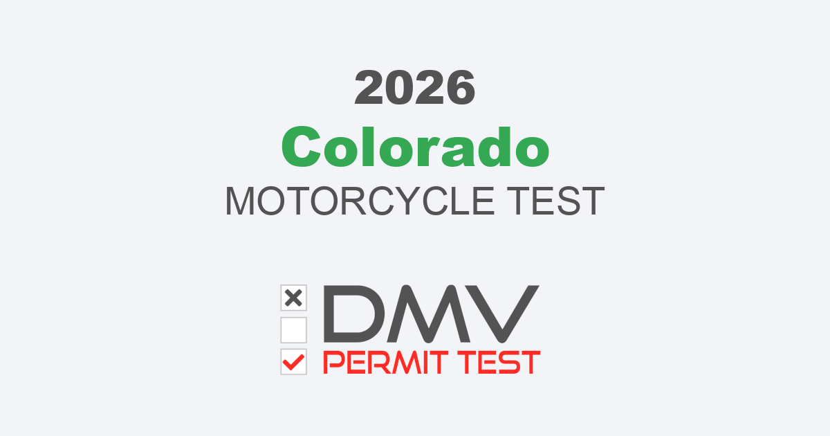 FREE Colorado Motorcycle Practice Test (2026) - CO DMV Test
