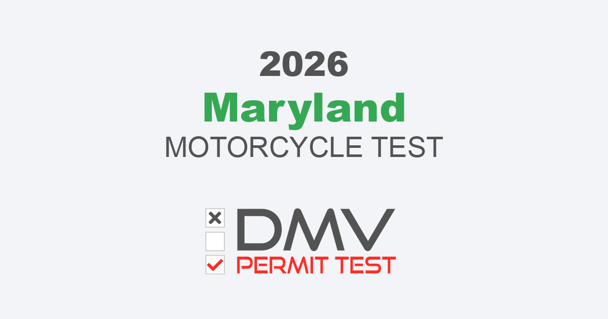 FREE Maryland Motorcycle Practice Test (2025) - MD DMV Test