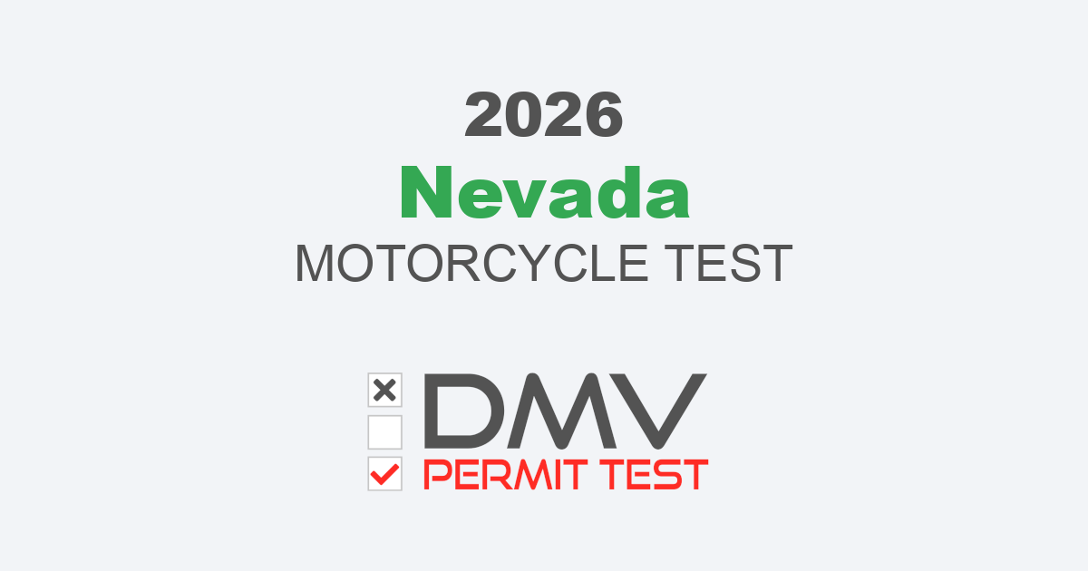 FREE Nevada Motorcycle Practice Test (2026) - NV DMV Test