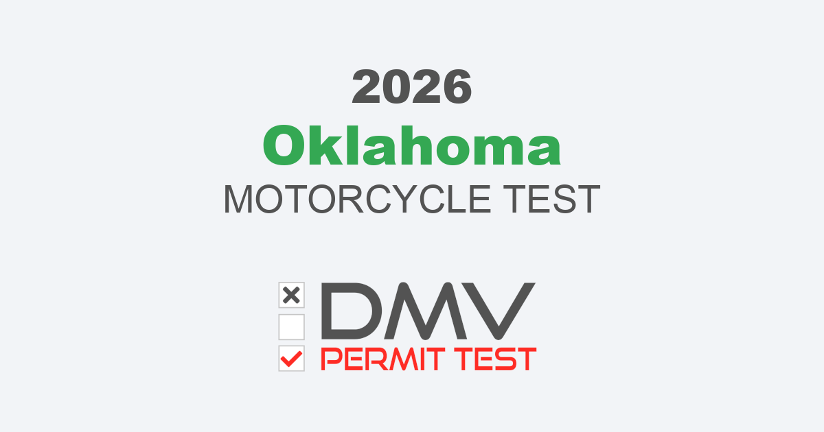 Motorcycle License Test Oklahoma #3 - FREE OK DMV Practice Permit Test