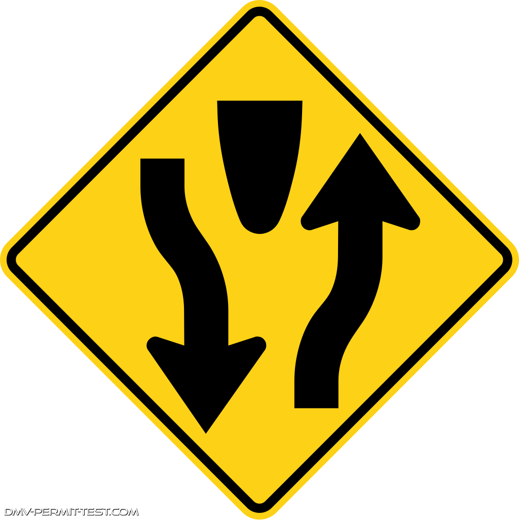 Divided Highway Ahead Sign | What Does It Mean?